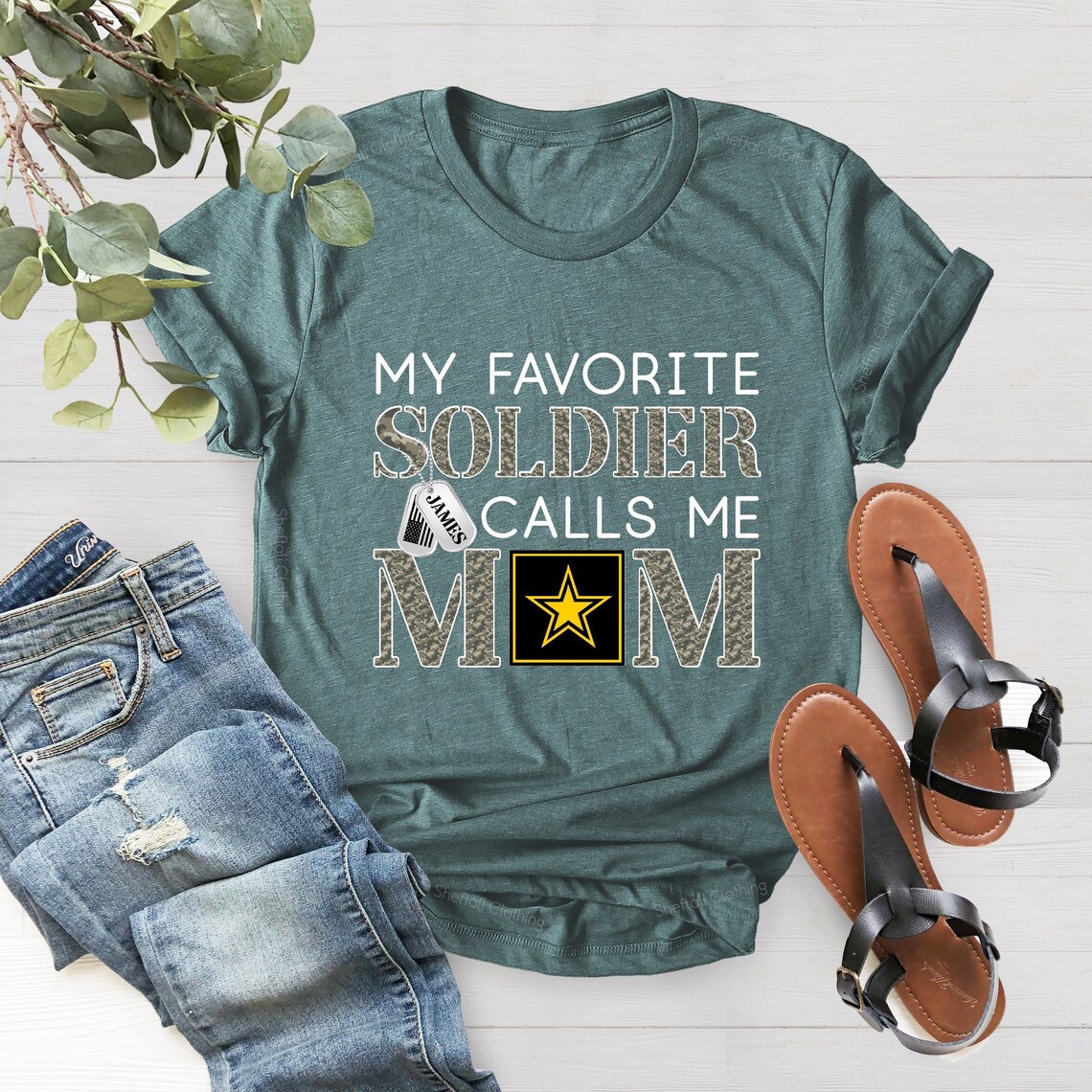My Favorite Soldier Calls Me Mom Shirt - Etsy