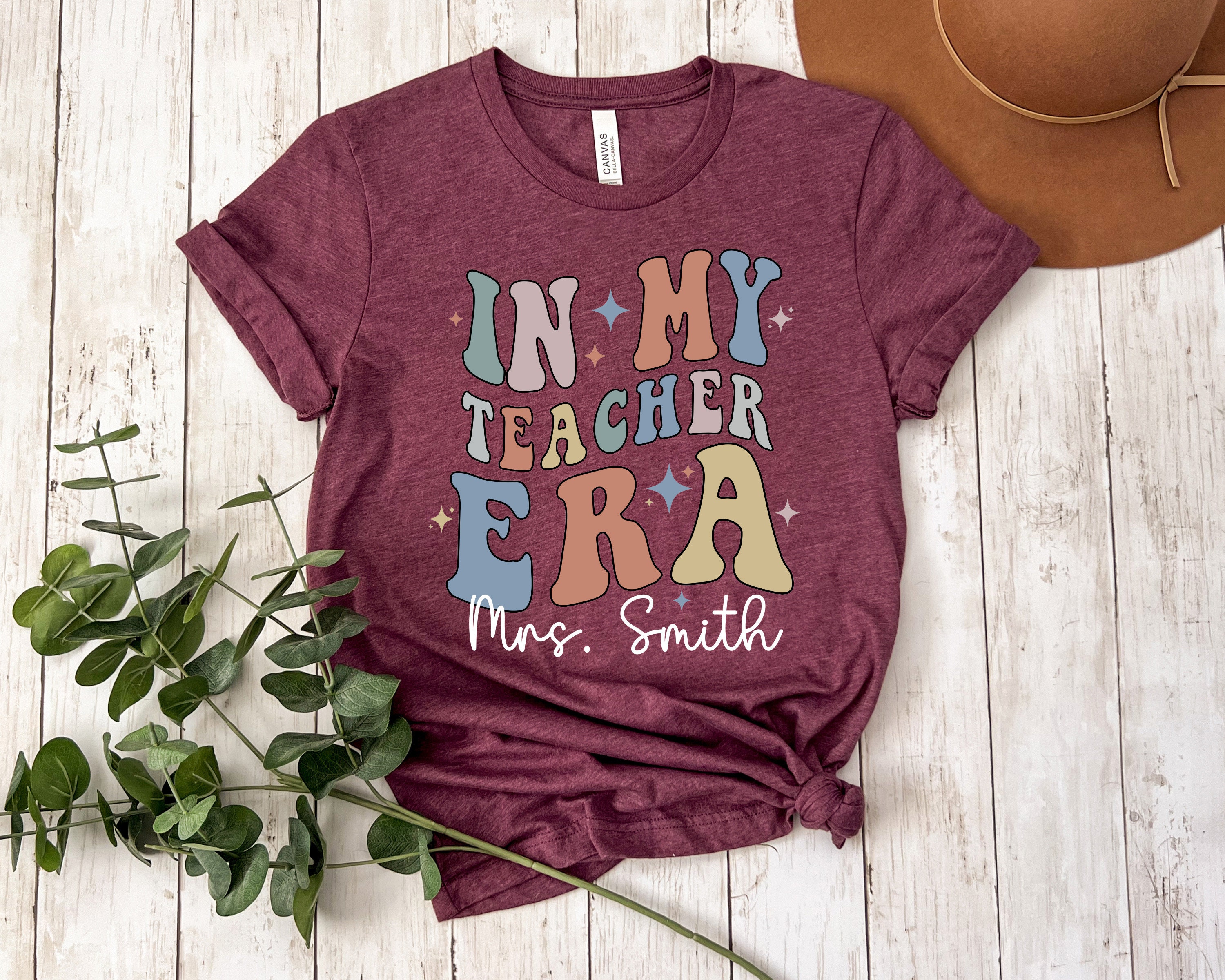 Personalized in My Teacher Era Shirt, Best Teacher Shirt, Custom School ...