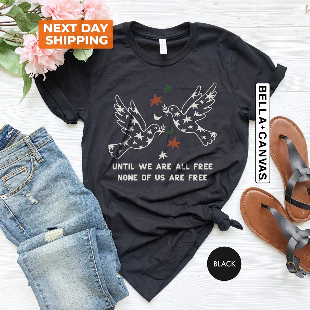 Until We Are All Free None of Us Are Free, Humans Civil Rights Shirt ...