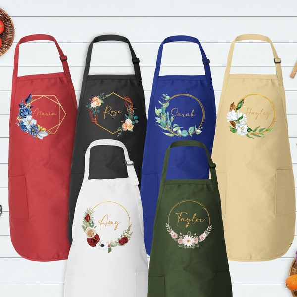 Monogrammed Aprons - Etsy