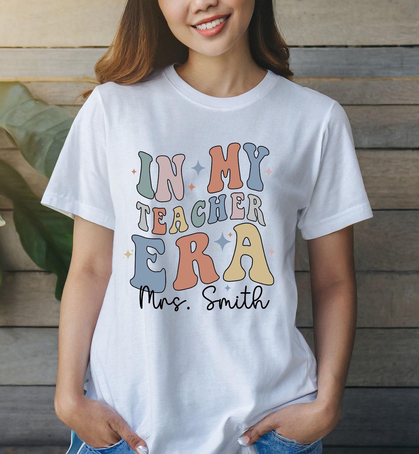 Personalized in My Teacher Era Shirt, Best Teacher Shirt, Custom School ...