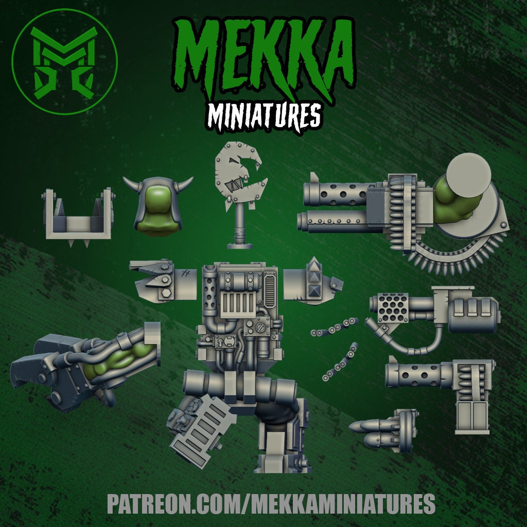 Mega Armoured Orc II Mekka Miniatures Sci-fi Wargame - Etsy Canada