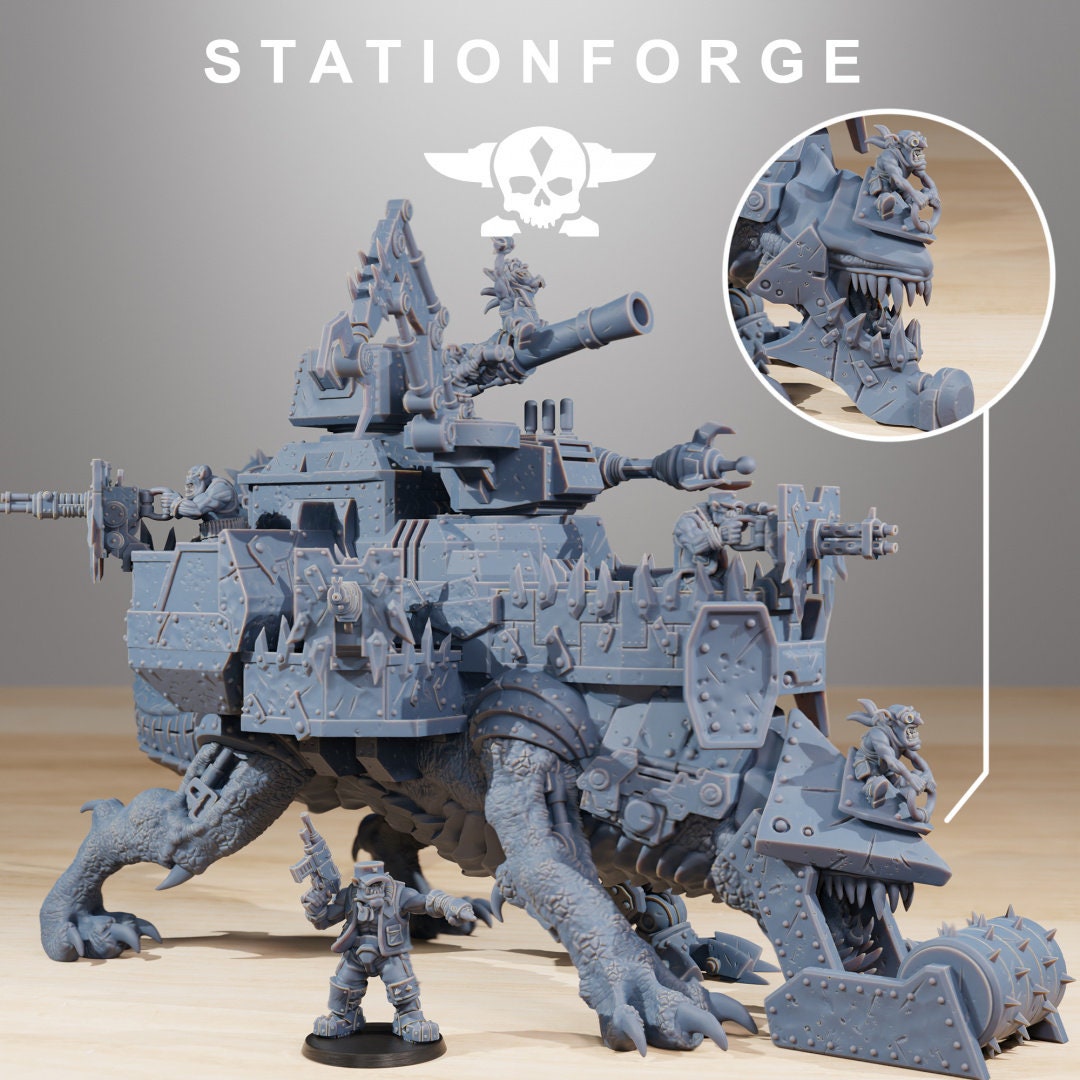 Orkaz Run Rolla Station Forge Sci-fi Wargame Proxy Miniatures Tabletop ...
