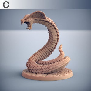 Giant Snakes Artisan Guild D&D Pathfinder Miniatures Dnd Tabletop RPG ...