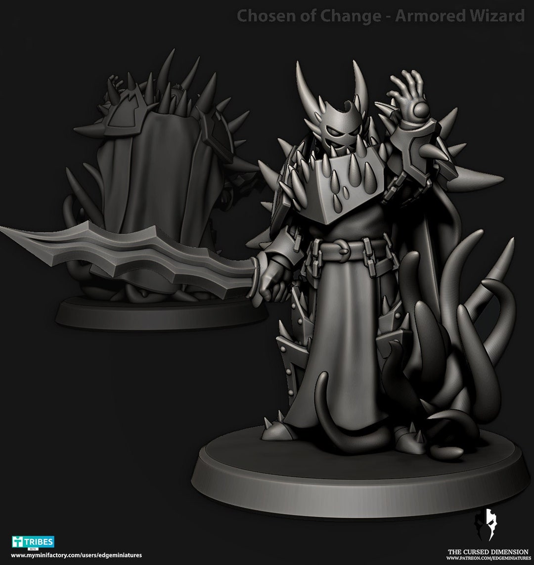 Armored Wizard of Change Edge Miniatures Sci-fi Wargame Proxy ...