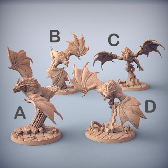 Giant Bats Artisan Guild D&D Pathfinder Miniatures - Etsy