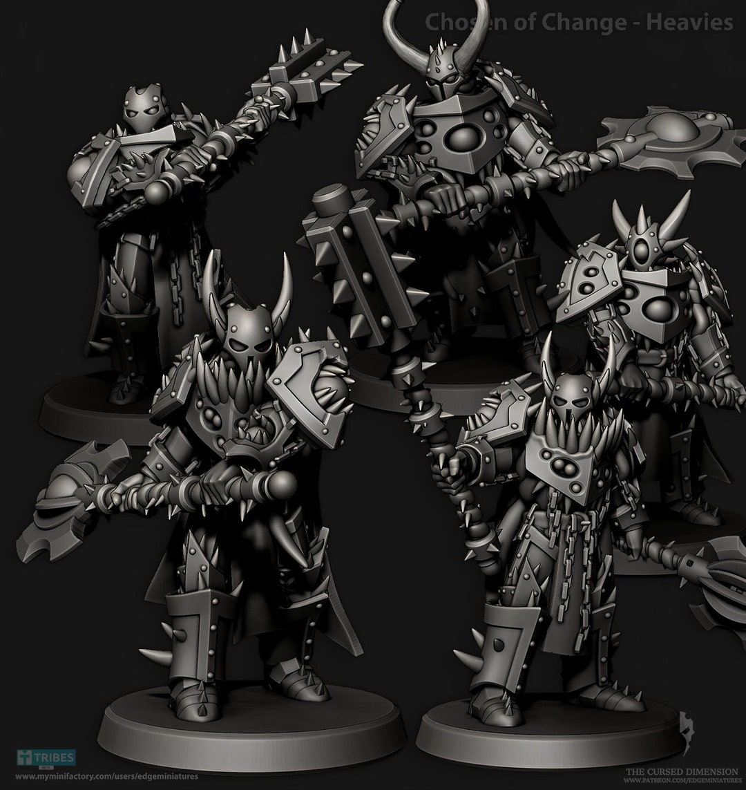 Chosen of Change Heavy Edge Miniatures Sci-fi Wargame Proxy Miniatures ...