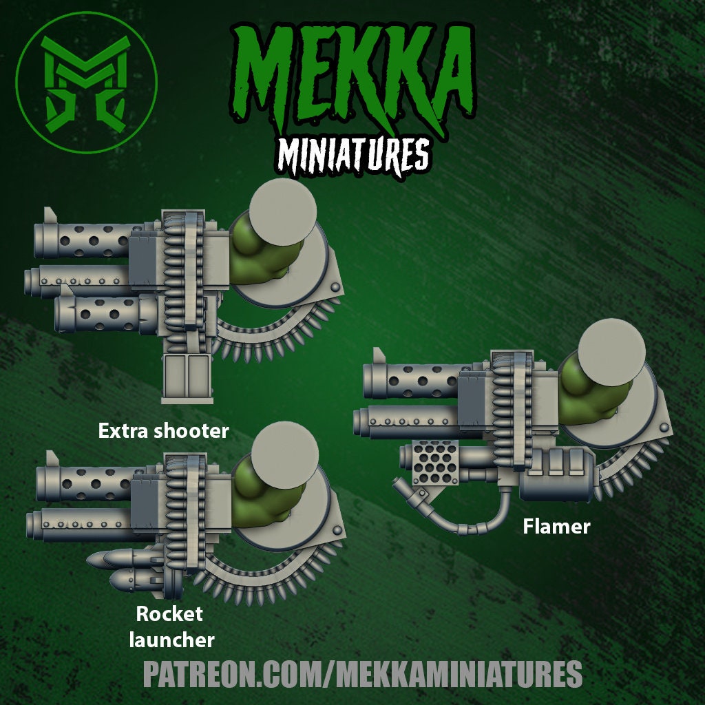 Mega Armoured Orc II Mekka Miniatures Sci-fi Wargame - Etsy Canada
