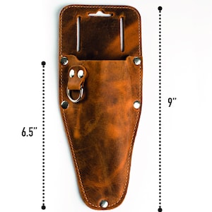 Leather Holster Pruner Sheath. Tool Pouch for Pruning Shears or ...