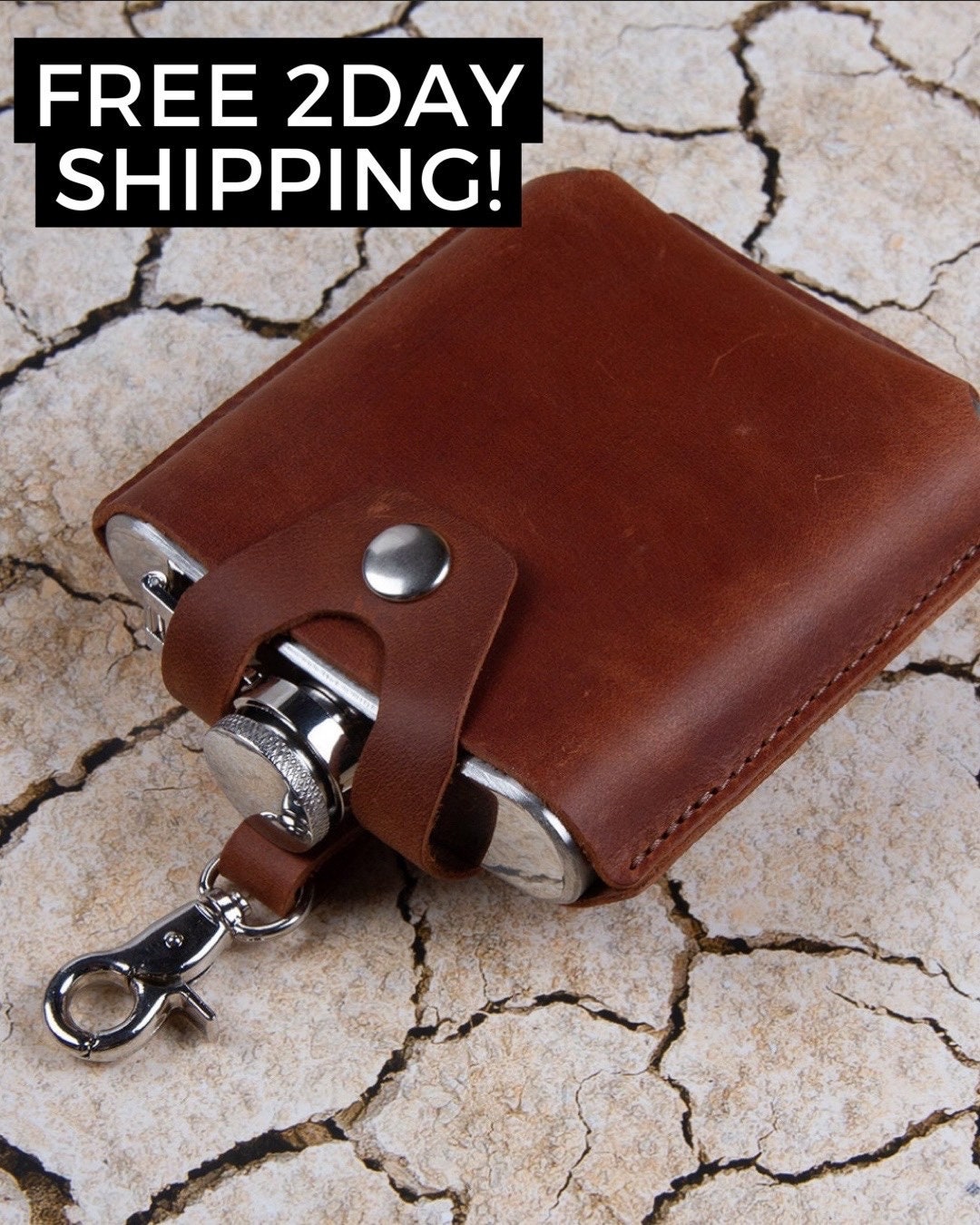 Leather Hip Flask. Personalized Vintage Flask Sleeve. Leather Flask ...