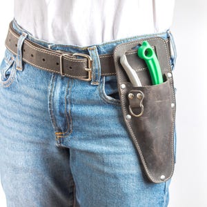 Personalized Leather Pruner Sheath, Garden Tool Holster Belt Pouch ...
