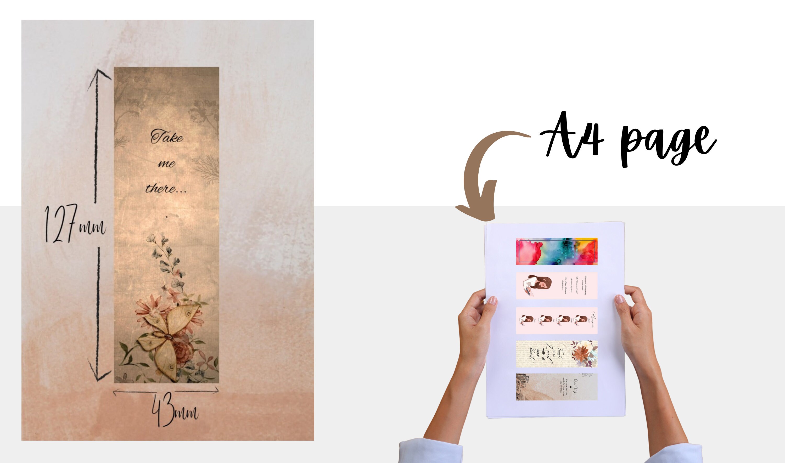 Printable Bookmarks, Printable Bookmarks Set, Bookmarks, Digital ...