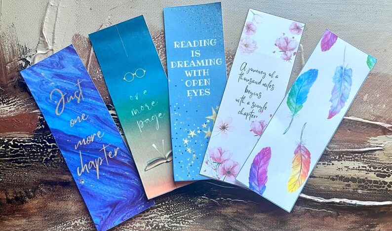 Printable Bookmarks, Printable Bookmarks Set, Bookmarks, Digital ...