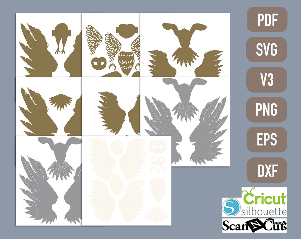 DIY Owl Hedwig Mobile Pdf, Png, Svg, Dxf, Eps, Silhouette V3, DIY ...