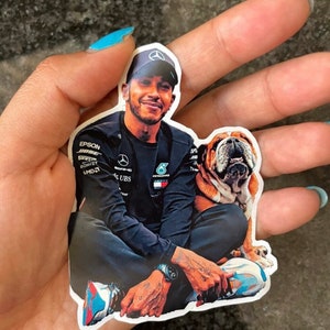 Lewis Hamilton Mercedes F1 Formula One Chibi Cartoon Color Sticker - Etsy