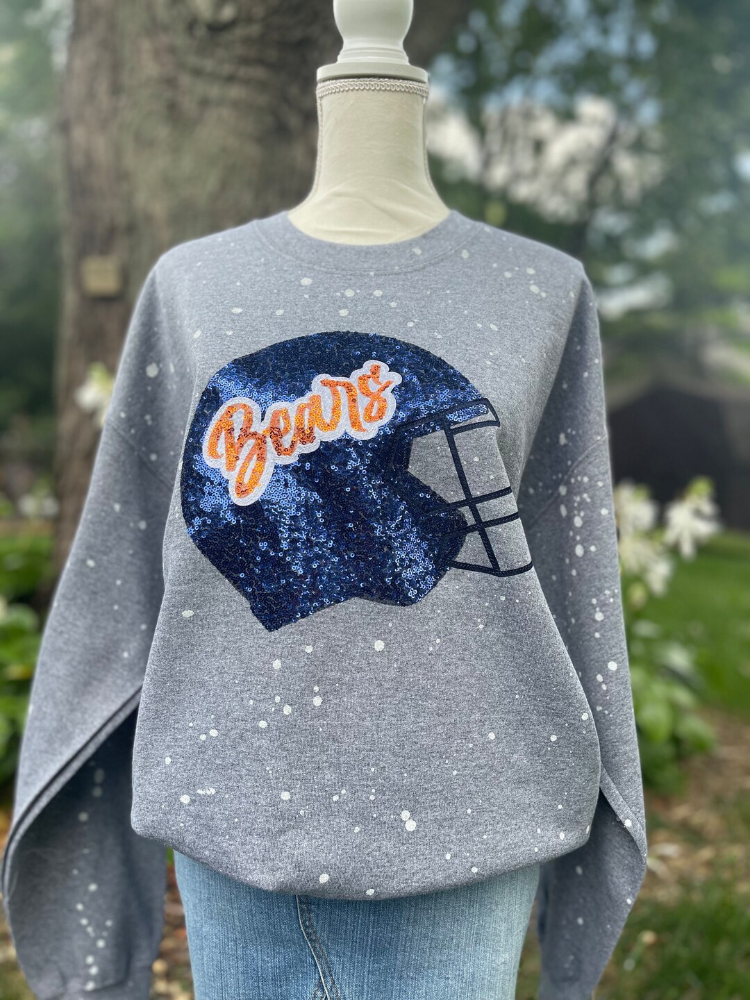 Custom Football Helmet Sweatshirt, Personalized Football Mom Sweatshirt ...
