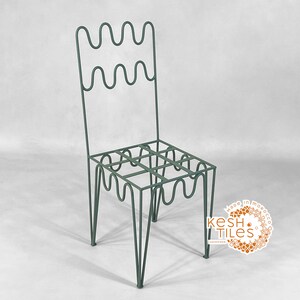MOROCCAN IRON CHAIR - Outdoor / Indoor Stool Chair- Luxurious Wrought ...