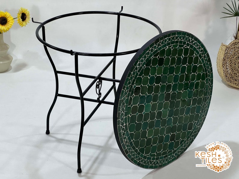 UNIQUE MOSAIC TABLE Handmade Round Table Moroccan Mosaic - Etsy