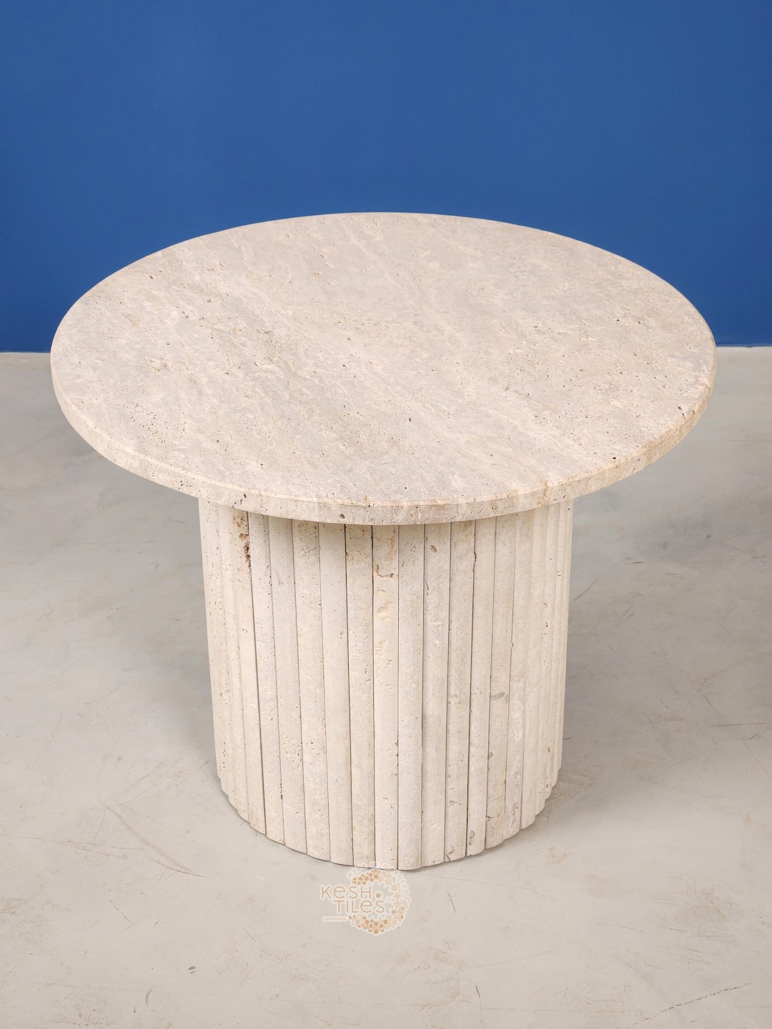 MINIMALIST TRAVERTINE TABLE , Custom Made off White Travertine Table ...