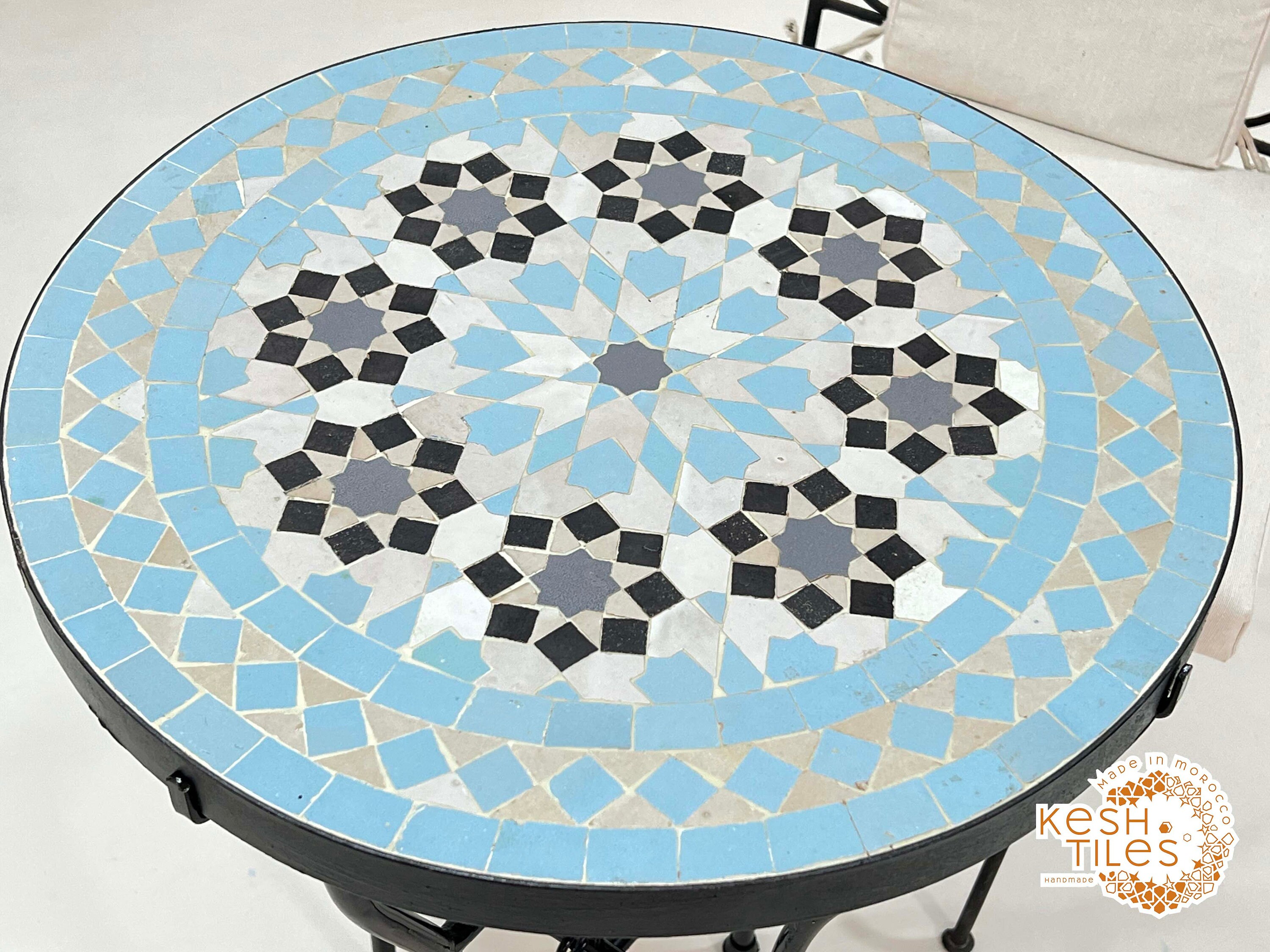 OUTDOOR MOSAIC TABLE Patio Mosaic Garden Table Moroccan - Etsy
