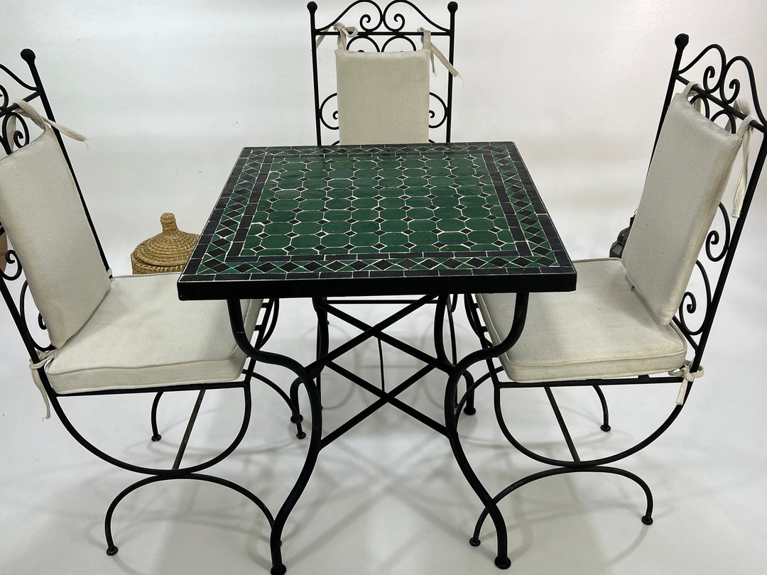 Handmade Moroccan Mosaic Table: Outdoor Patio Furniture - Etsy