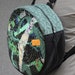 Upcycled Backpack, Sustainable Fabric Backpack, Medium-small Round ...