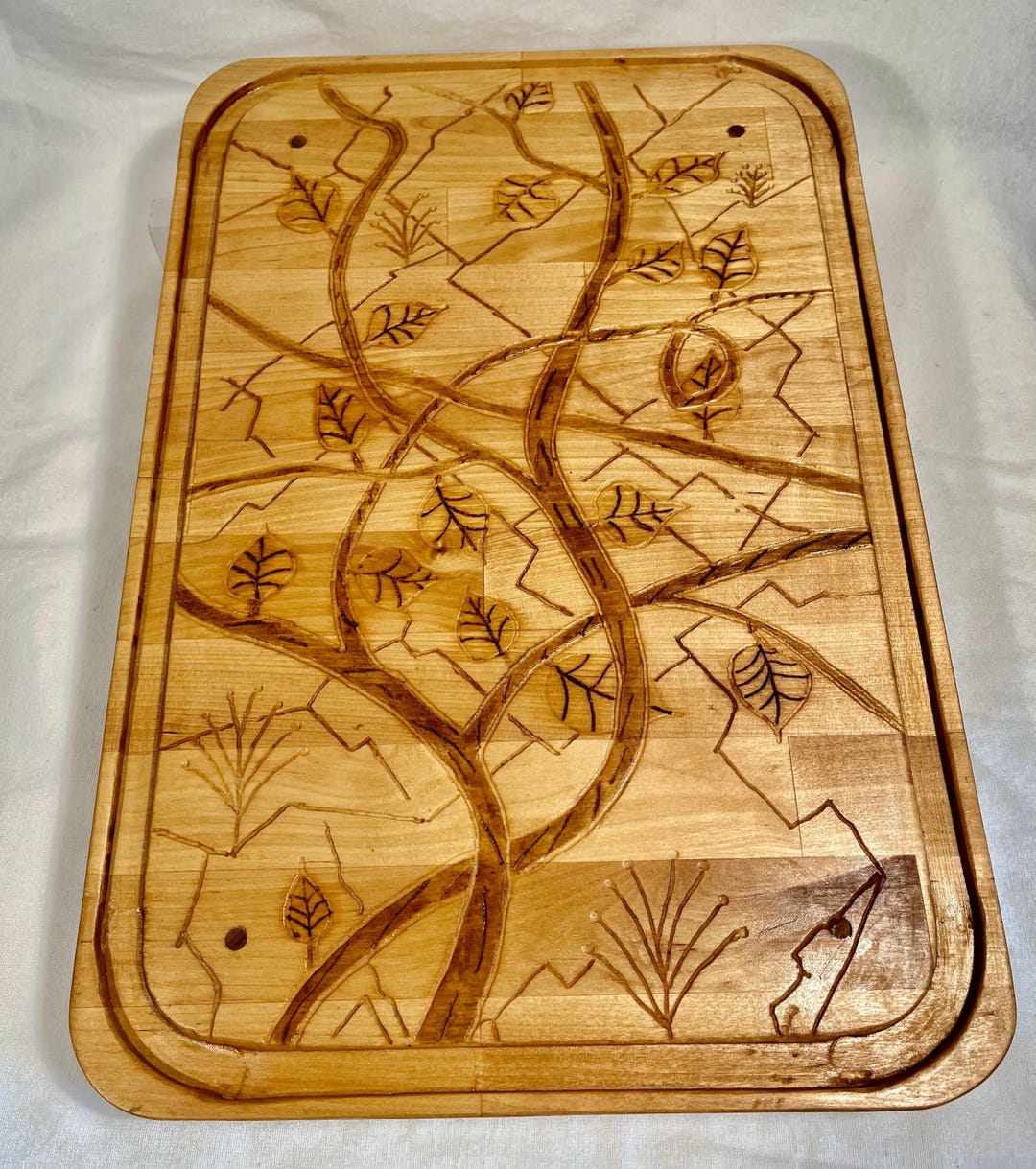Decorative Butcher Block Cutting / Charcuterie Board - Etsy