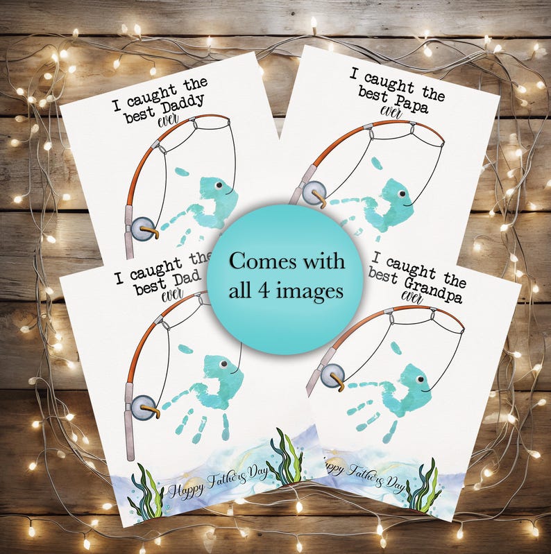 Father's Day Handprint Craft, Printable Gift for Dad or Grandpa ...