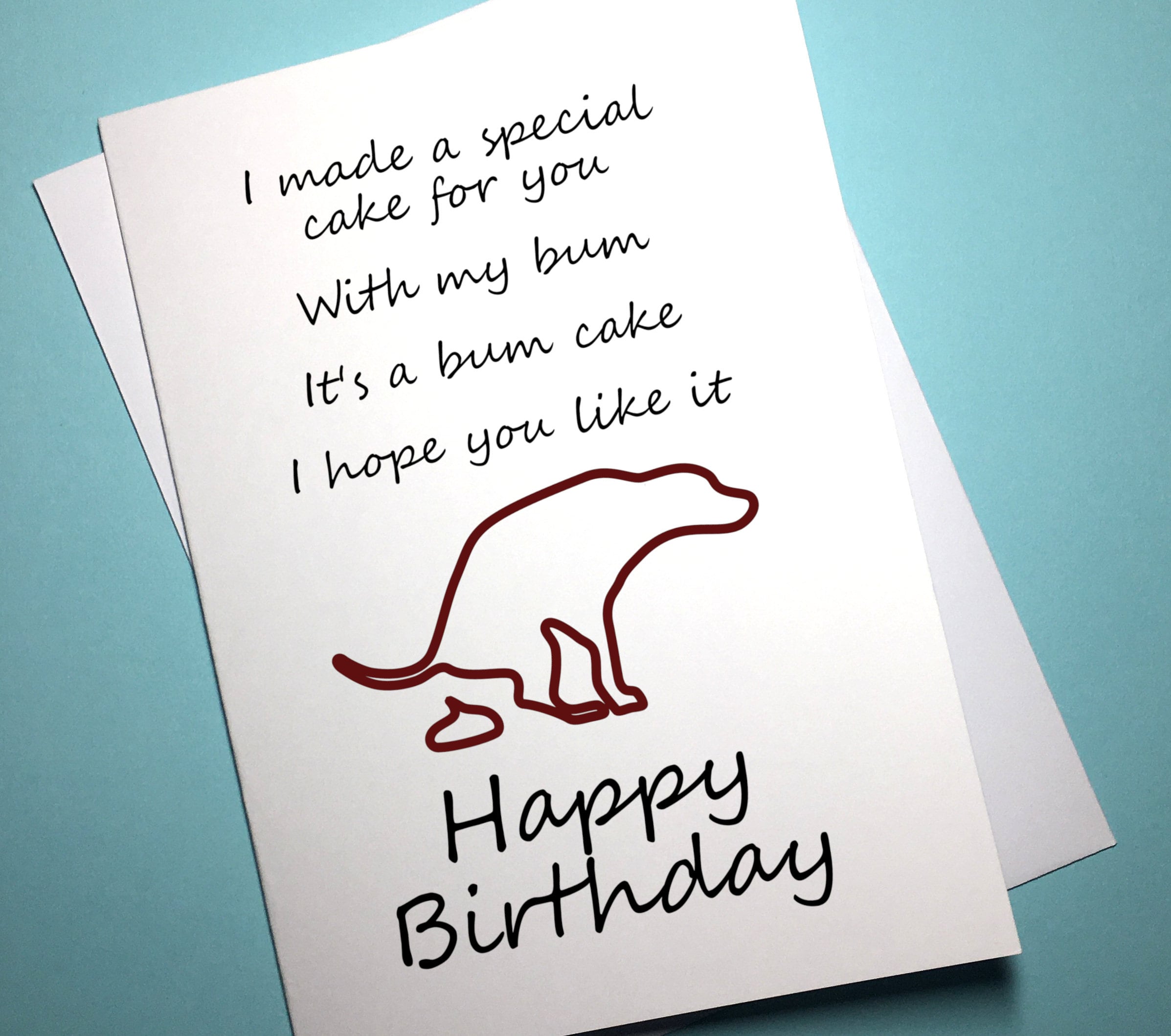 Rude Birthday Card, Funny Birthday Card, Offensive Dirty Inappropriate ...