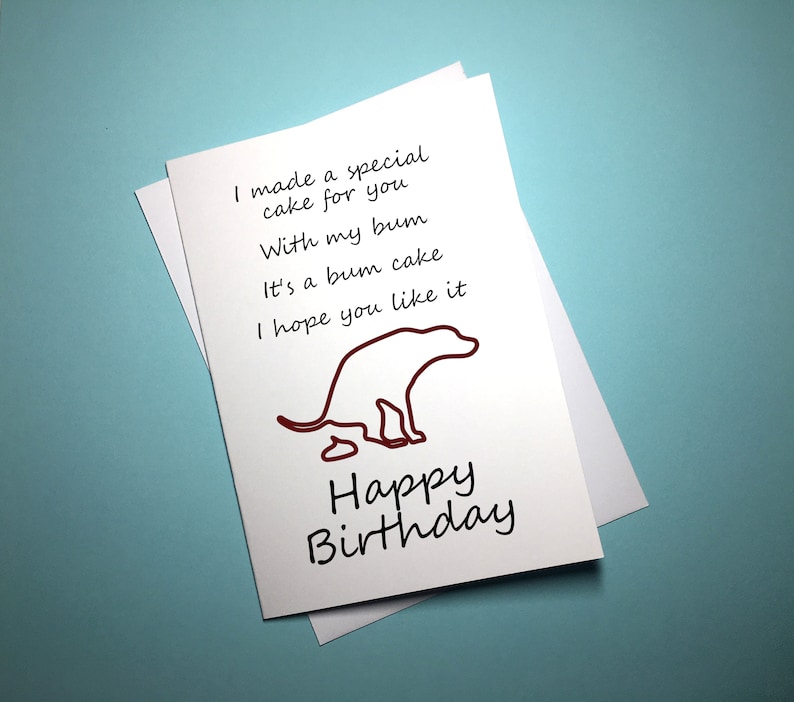 Rude Birthday Card, Funny Birthday Card, Offensive Dirty Inappropriate ...