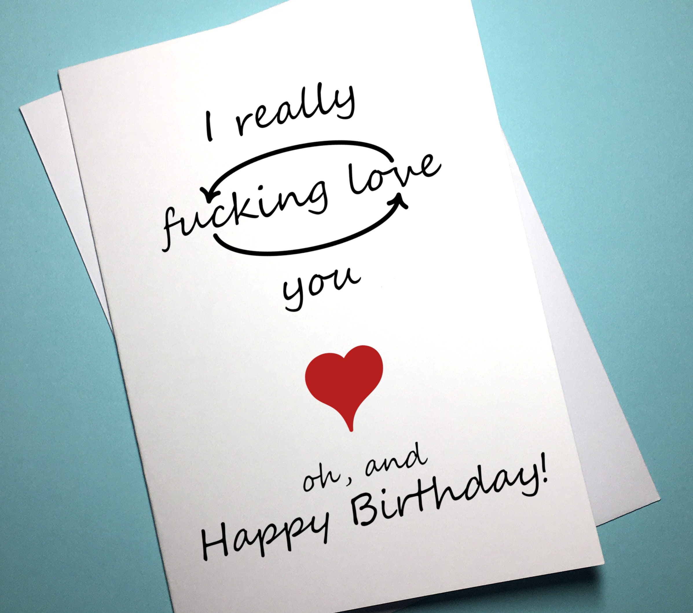 Rude Birthday Card, Funny Birthday Card, Offensive Dirty Inappropriate ...