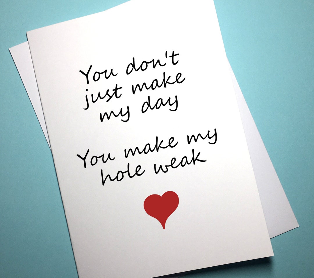 Rude Valentine's Card, Funny Valentine's Card, Dirty Valentine's Day ...