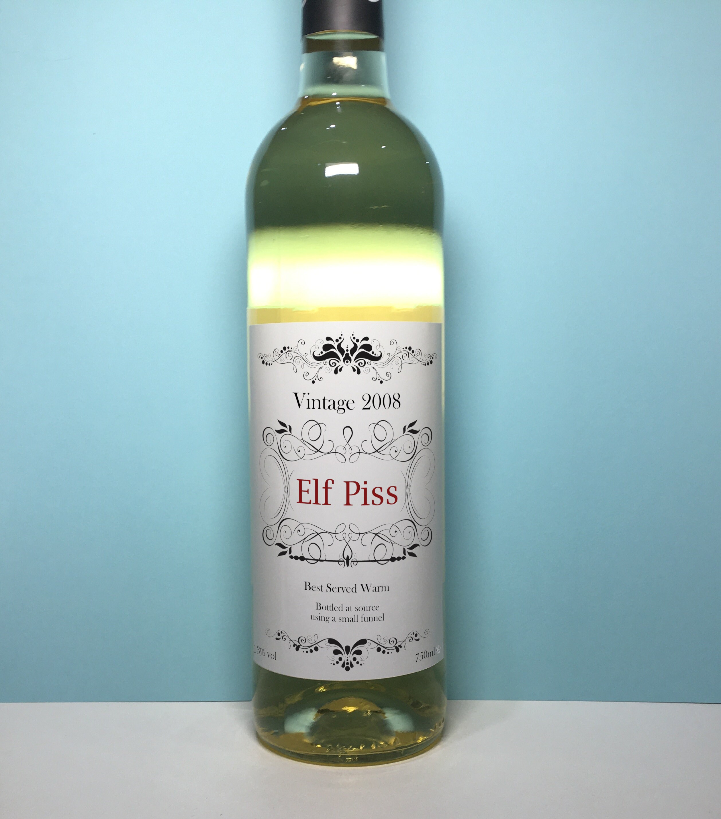 Wine Labels x2 Elf Piss Funny Novelty Joke Christmas - Etsy UK
