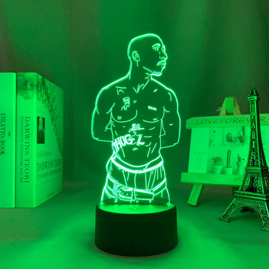 2pac Tupac Shakur Rapper Hip Hop Legend 3D LED Night Neon Sign - Etsy ...