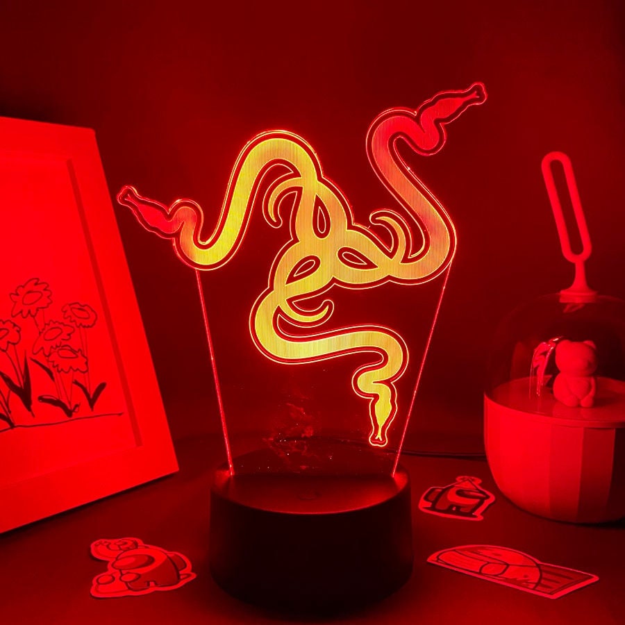 Razer Gaming Logo 3D LED Night Neon Sign Lamp for Gaming Room - Etsy Canada