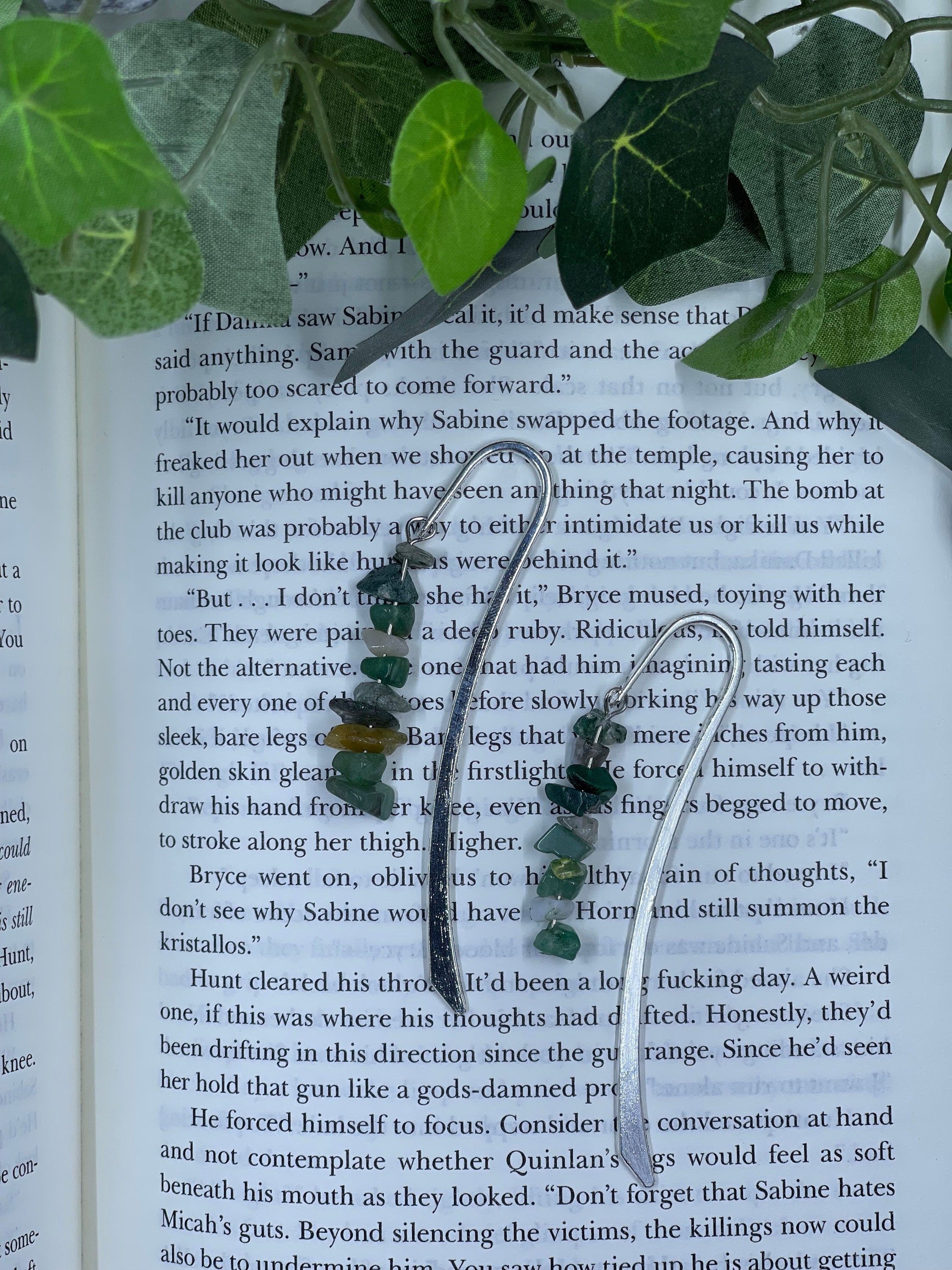 Semi Precious Gemstone Bookmarks - Etsy