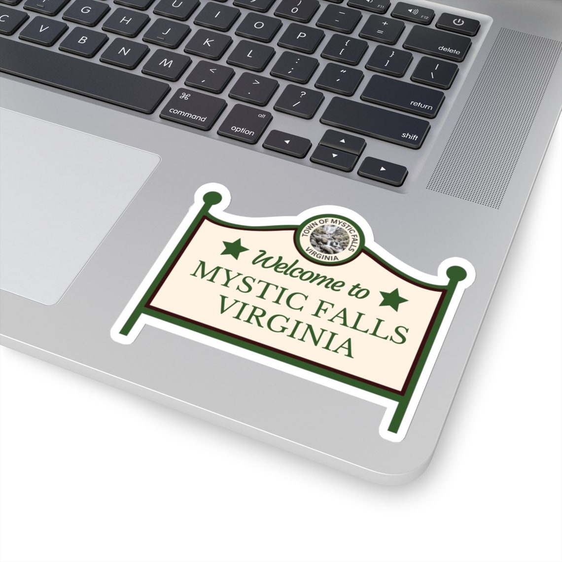 Mystic Falls Welcome Sign Sticker TVD Vampire Diaries - Etsy