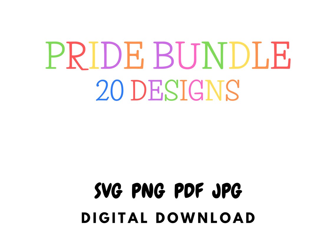 Pride SVG Bundle, Gay SVG Bundle, LGBT Svg Bundle, Pride Svg, Rainbow ...