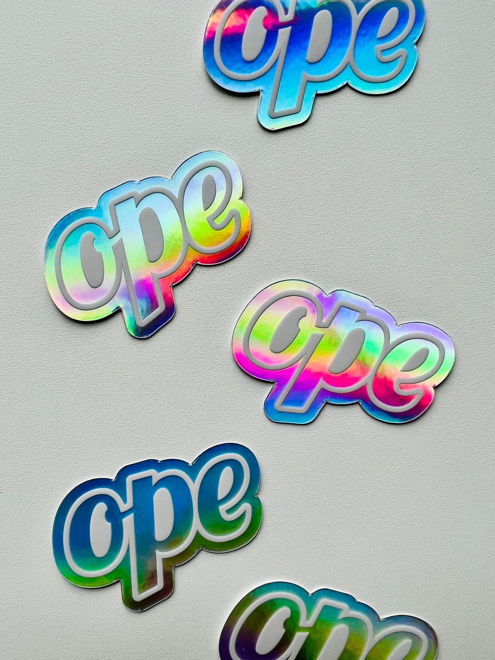 Ope Holographic Sticker Waterproof Sticker for Water Bottle | Etsy