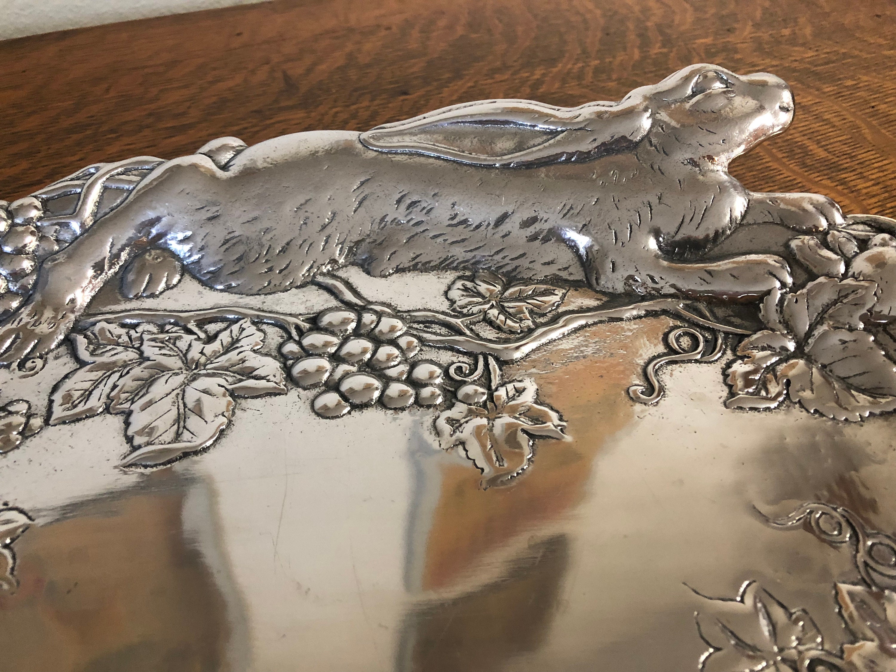 Arthur Court Rabbit Serving Tray - Etsy