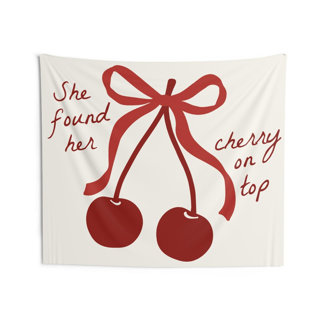 Cherry on Top Backdrop | Coquette Bow Cherry Bridal Shower Party Banner ...