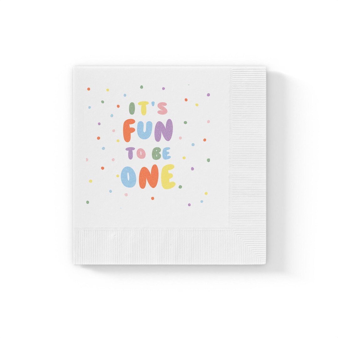 It's Fun to Be One Napkins - First Birthday Party Decor S987 - Etsy