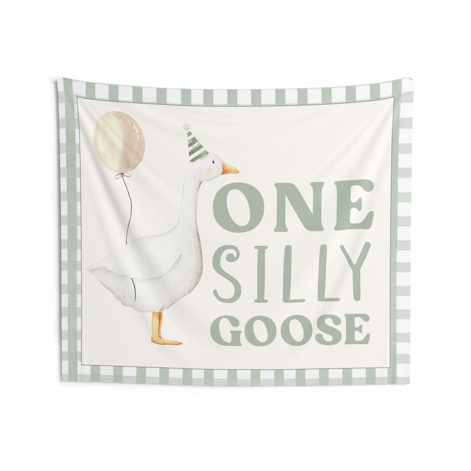 One Silly Goose 1st Birthday Backdrop | 1 Silly Goose First Birthday ...