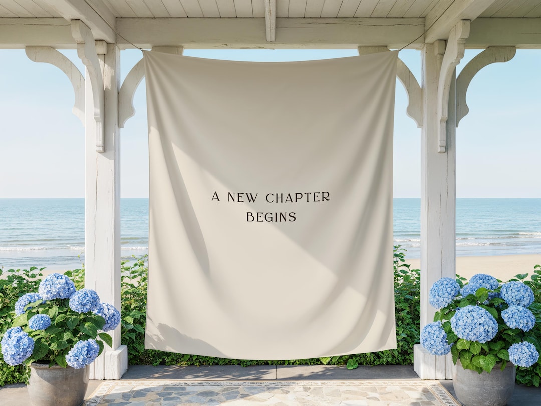 A New Chapter Begins Bridal Shower Backdrop | Her Next Chapter Bridal ...