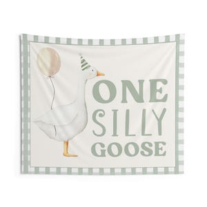 One Silly Goose 1st Birthday Backdrop 1 Silly Goose First Birthday ...