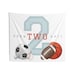 Born TWO Ball Birthday Backdrop | Boy Born 2 Ball Sports Birthday Party ...