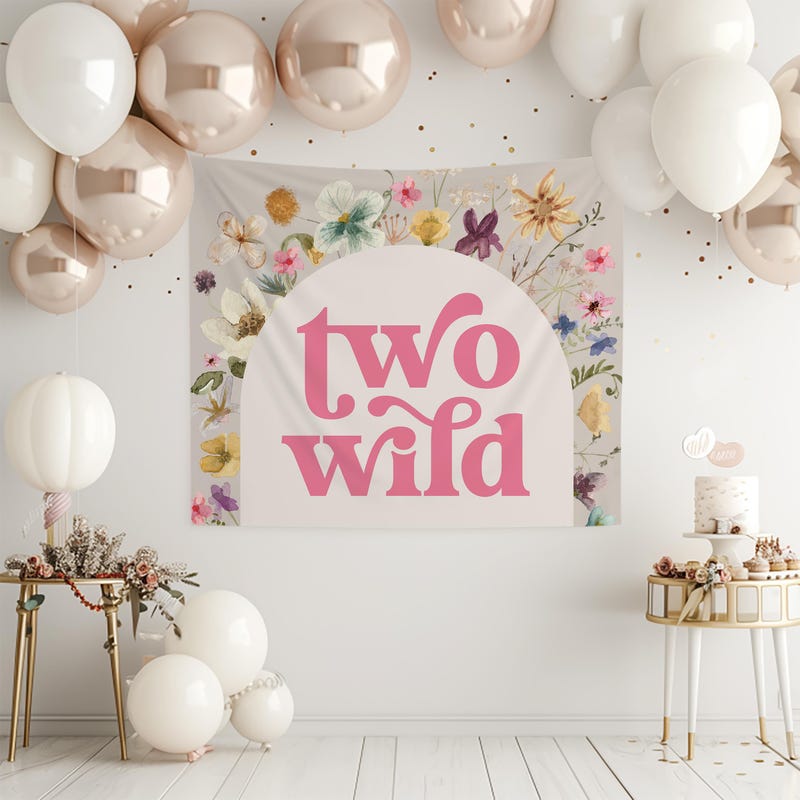 Two Wild Backdrop Sign - Etsy