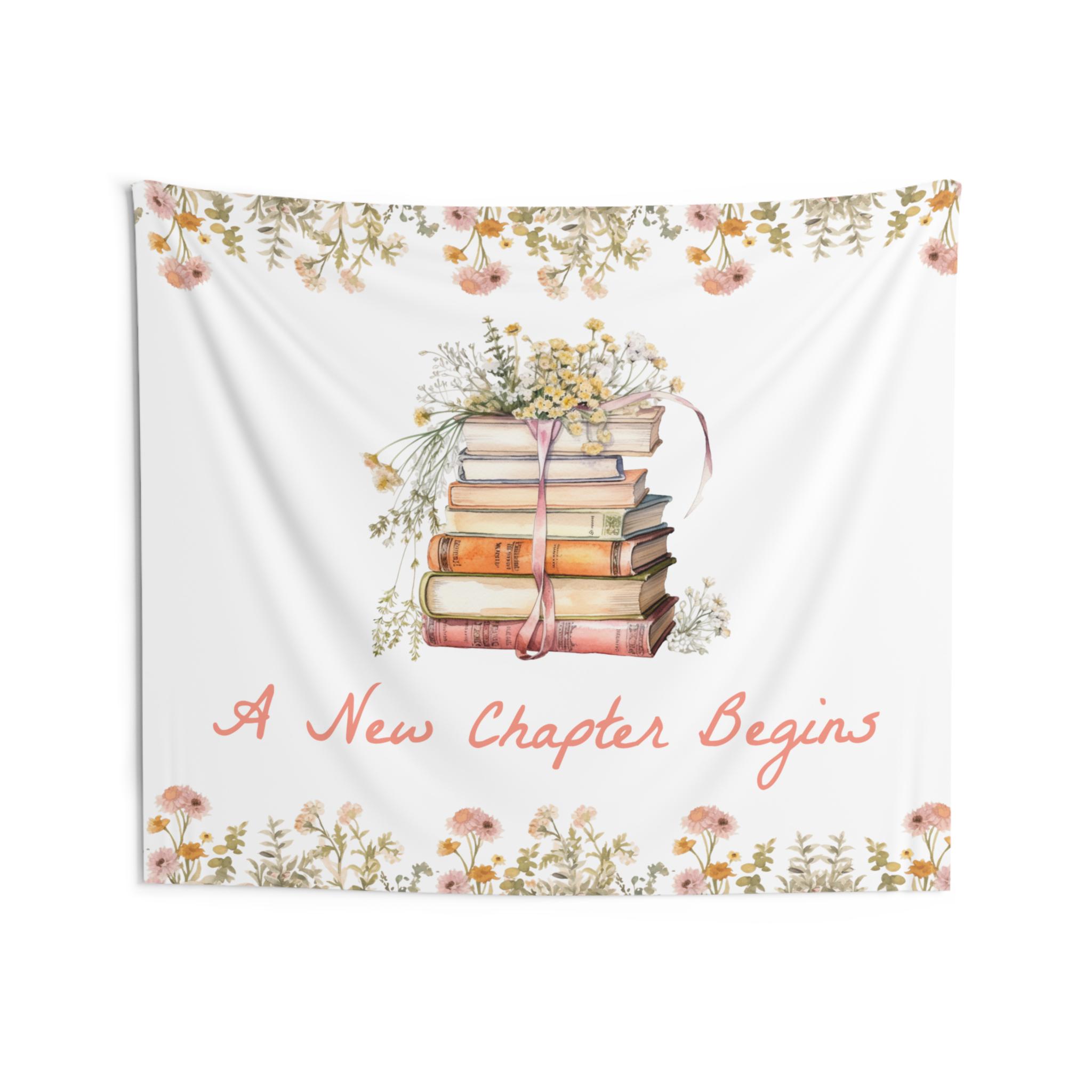 A New Chapter Begins Backdrop | Her Next Chapter Book Bridal Shower ...