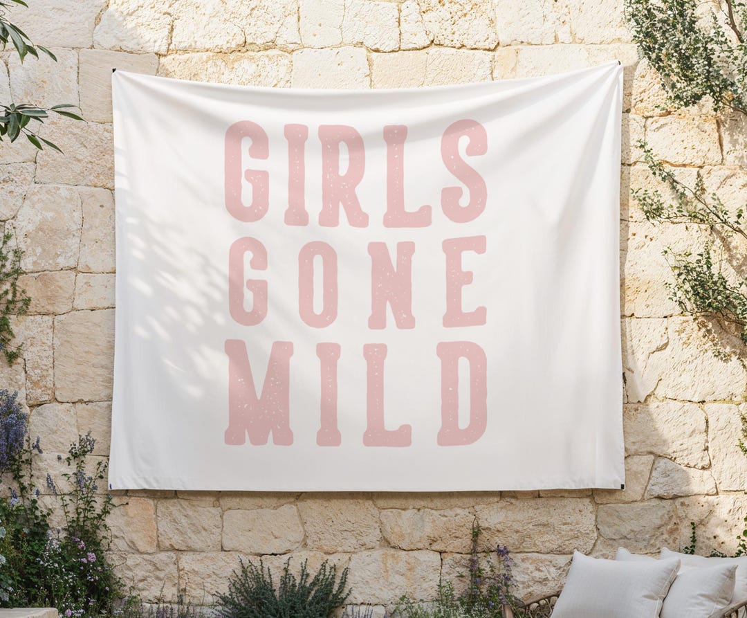 Girls Gone Mild Backdrop | Girls Gone Mild Bachelorette Party Fabric ...