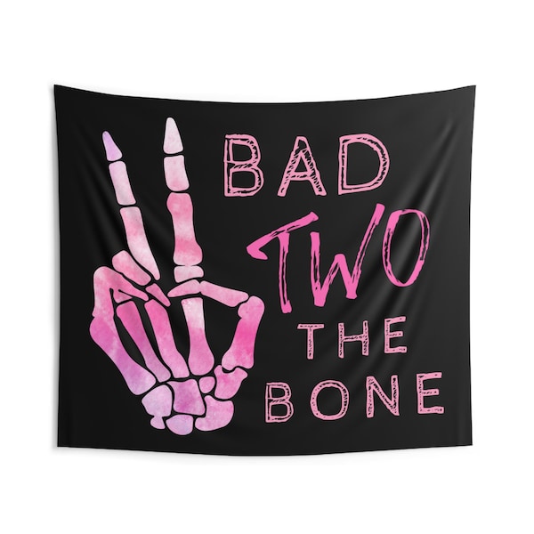 Girl Bad TWO the Bone Tattoo Bar Sign, Skull Bones Tattoo Bar, Pink ...